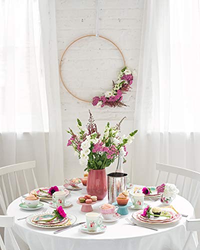 Talking Tables Truly Scrumptious Disposable Plates, 12 count, 6.5 inches for Tea Party or Birthday