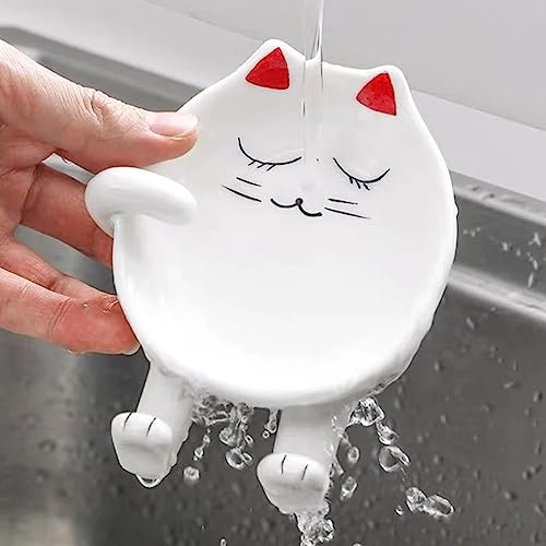 YFQHDD 1pc Chopsticks Stand Ceramic Spoon Shelf Cartoon Pot Cover Holder for Restaurant Home Bar Kitchen (Color : E)
