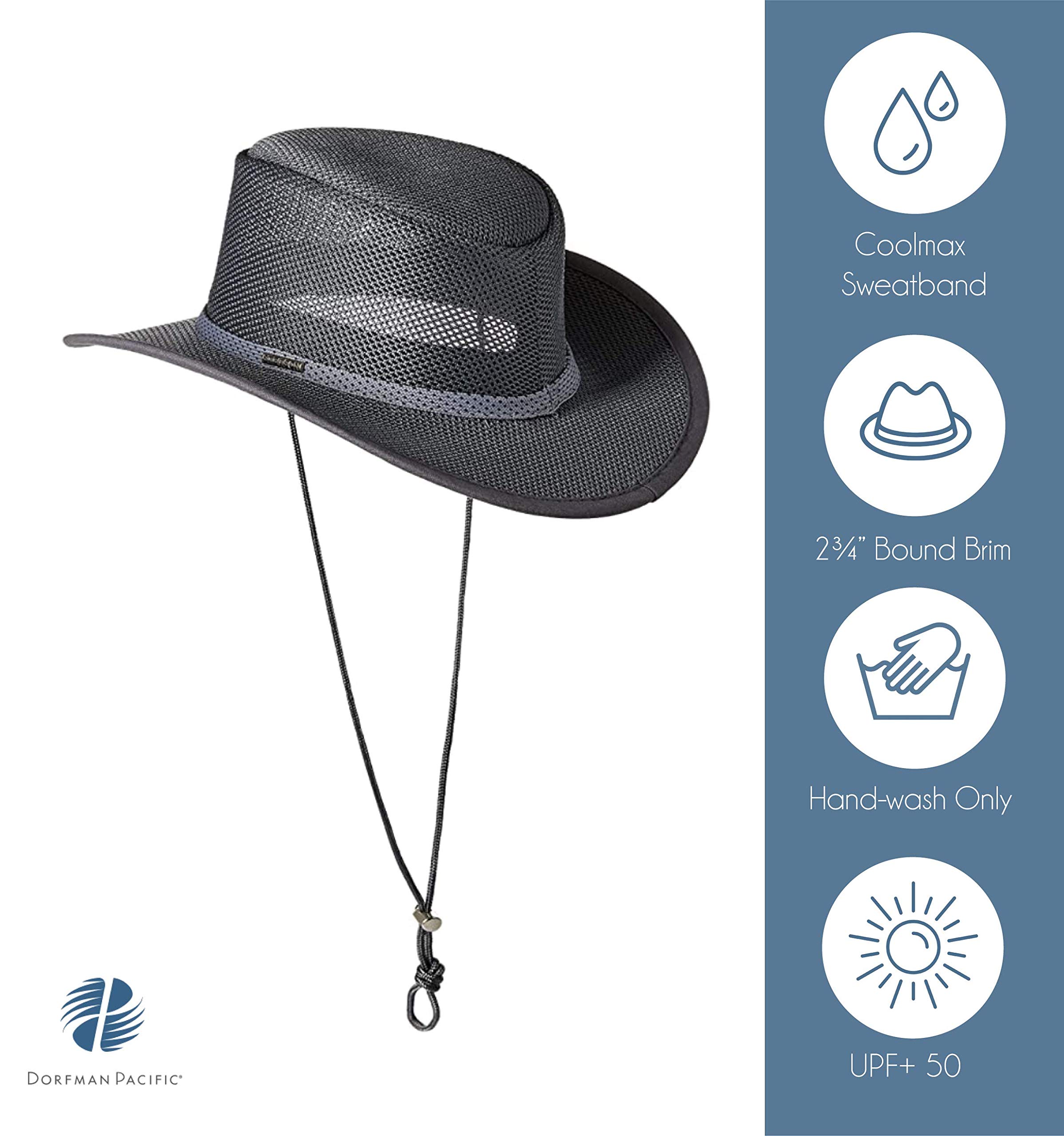 Stetson Men's Mesh Covered Hat, Natural, Large