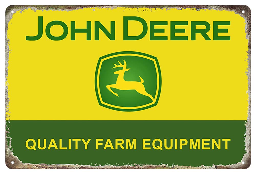Vintage Quality Farm Equipment Metal Tin Sign Tin Plate Sign Wall Art Decor TIN SIGN 8X12 INCH (Yellow)