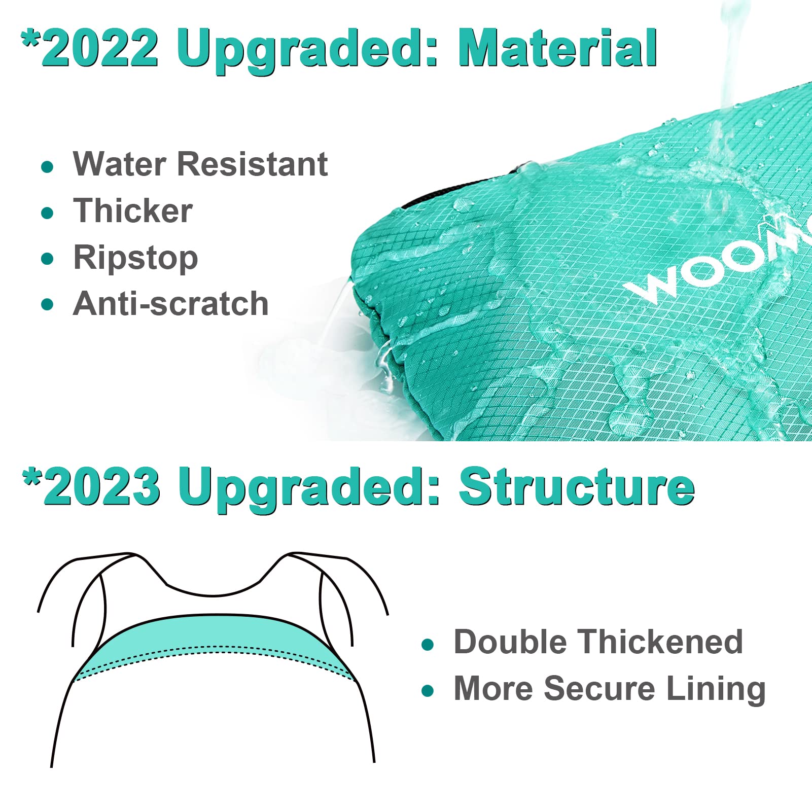 WOOMADA Packable Hiking Backpack, 35L 40L Lightweight Water Resistant Nylon Backpack Outdoor Travel Hiking Daypack（35L-Summer Leaf）
