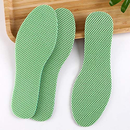TaLcuS 3 Pairs Mint Deodorant Insoles Light Weight Shoes Pad Absorb-Sweat Breathable Mesh Cloth Sports Insert Men Women (Size : 41)