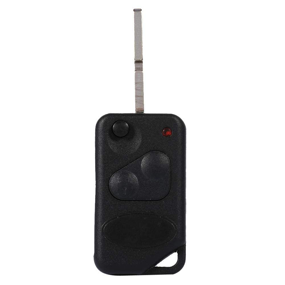 Terisass 2 Buttons Entry Remote Control Key Shell with Embryo Replacement 1 Pc Flip Shell Case for Land Rover Freelander 2002-2004 Range Rover 1995-2004 Defender 1995-1997 Discovery 1995-2004