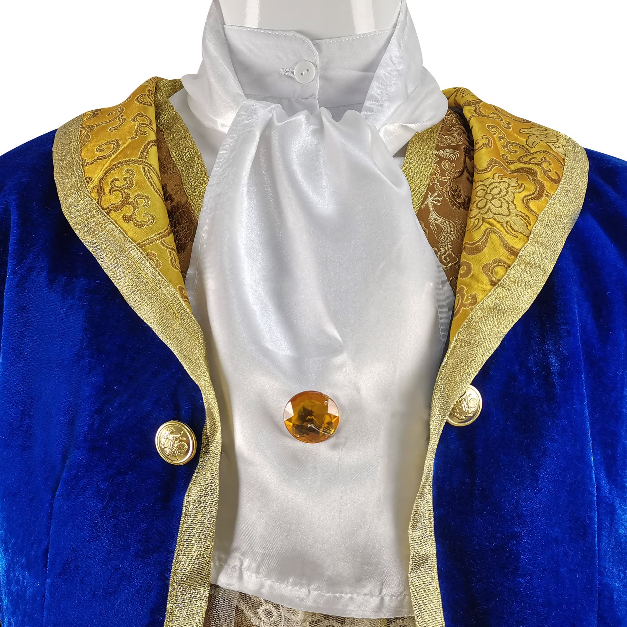 Visader Mens Boys The Beast Costume Dan Stevens Cosplay Jacket Beast Cosplay Outfits Uniform for Halloween (Small, Female)