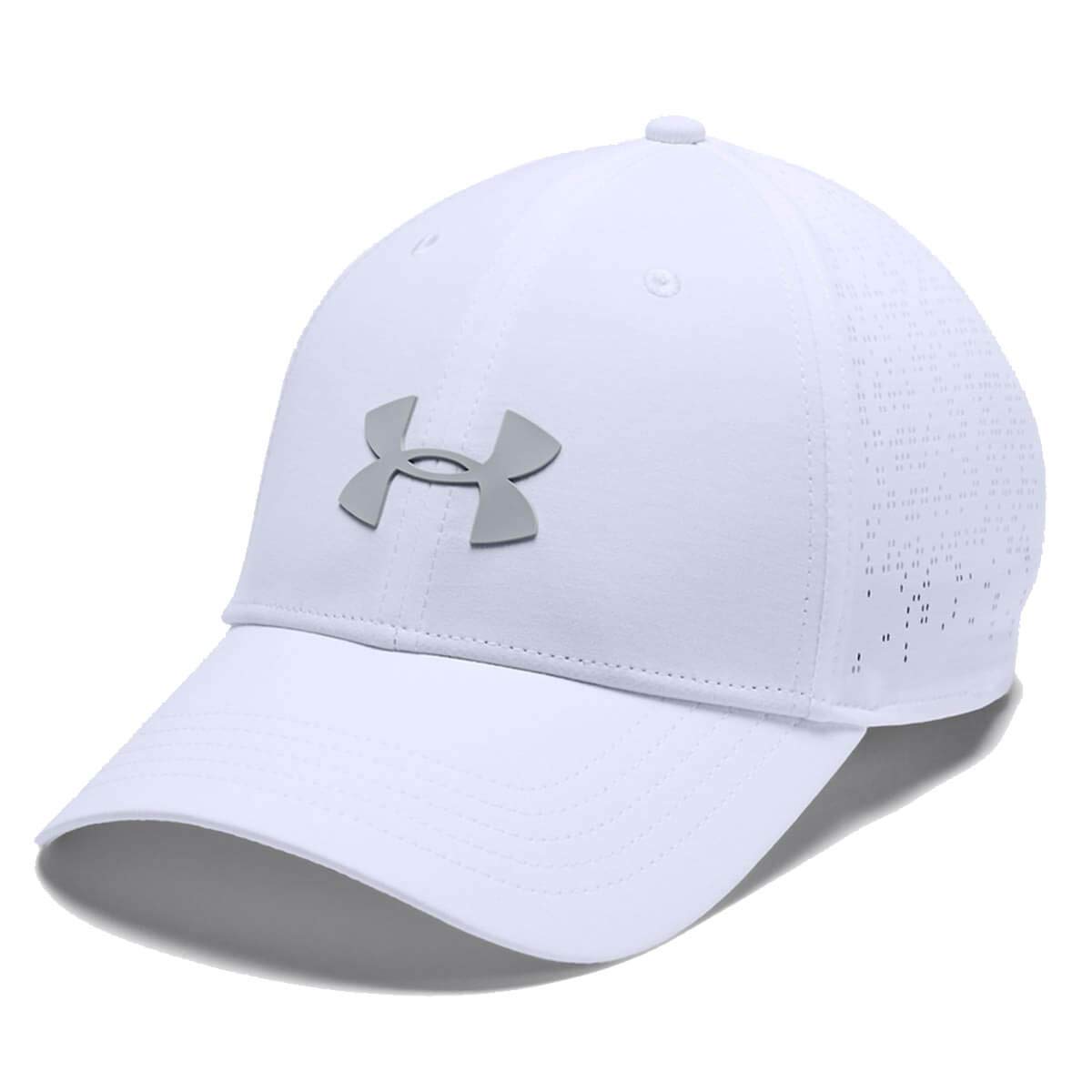 Under Armour adult Elevated Golf, White / / Mod Gray (100), One Size Fits All