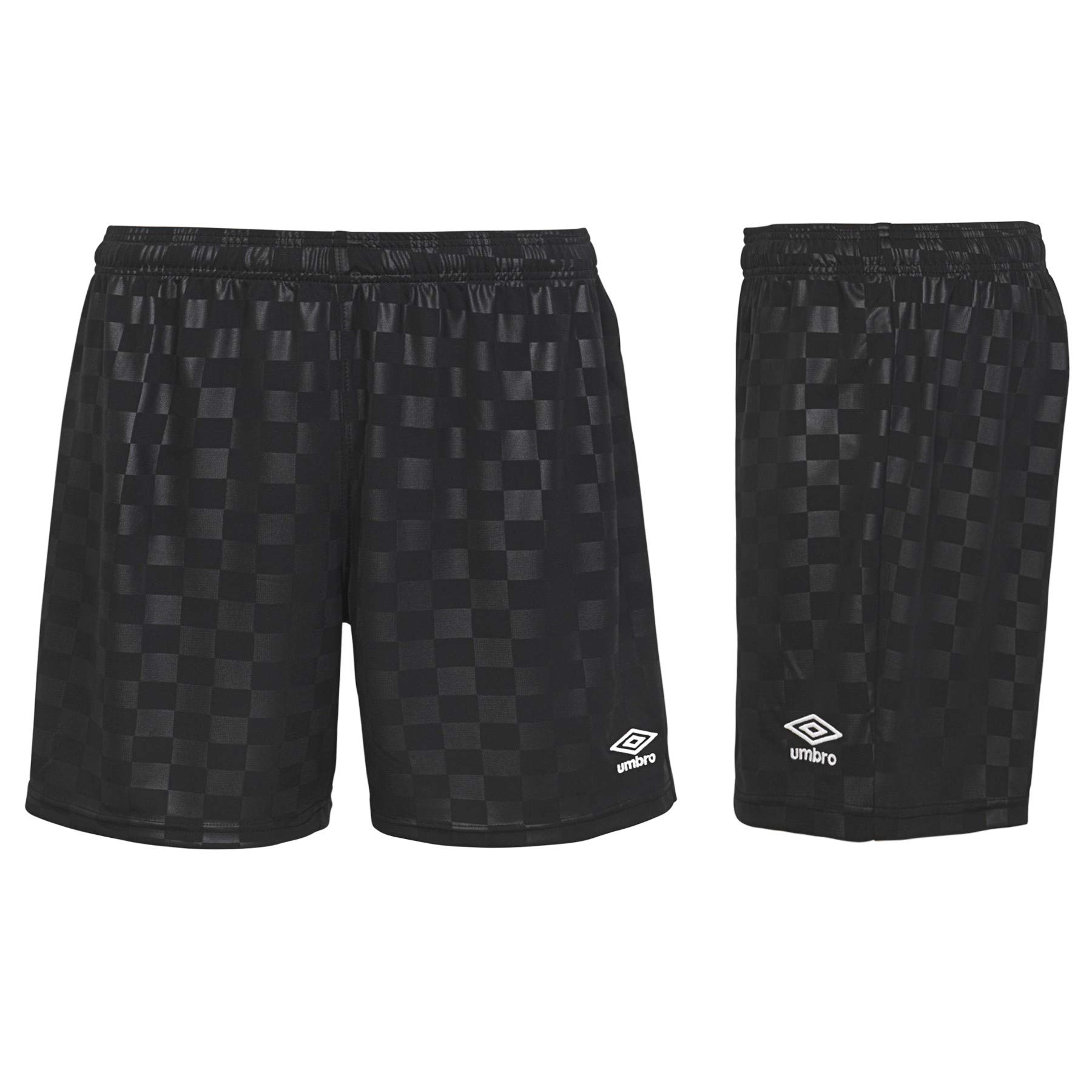 Umbro Women's Checkered Short, Black, Medium