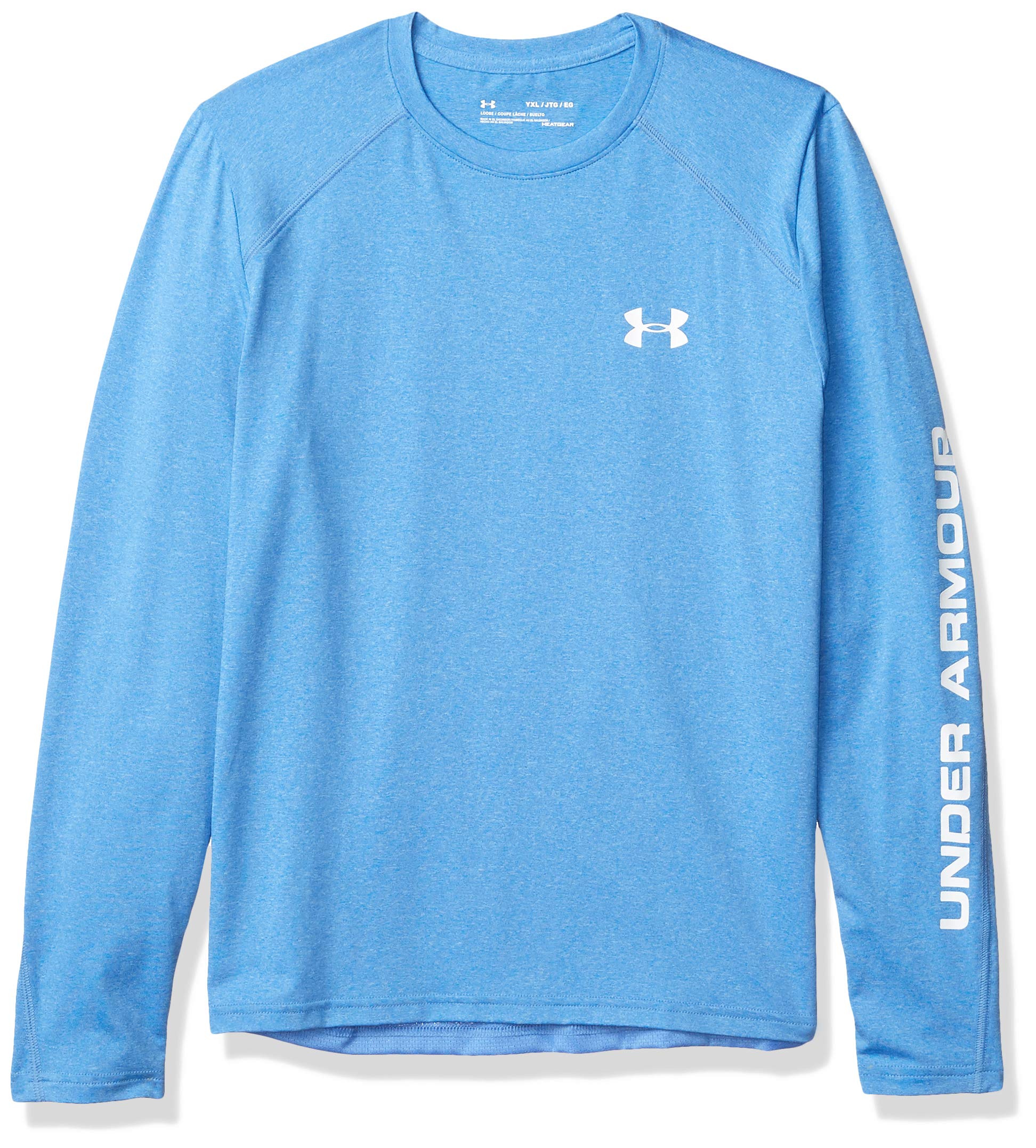Under Armour Big Boy's UA Shore Break Sky Reaper LS Shirt, 2 Water, YSM