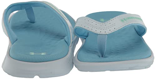 Under Armour Girls' Ignite Marbella Flip Flop, (400) Halogen Blue/Tonic/Green Breeze, 11K, US