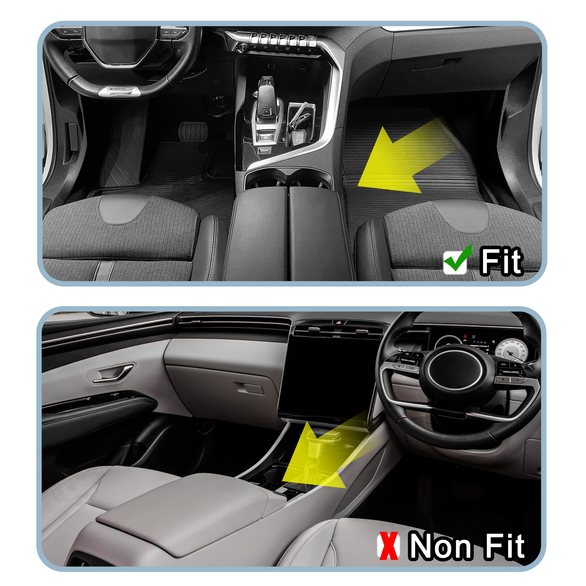 X AUTOHAUX Universal Car Center Console Lid Protector Car Armrest Cushion Waterproof PU Leather Armrest Seat Box Cover Pad for Vehicle Blue