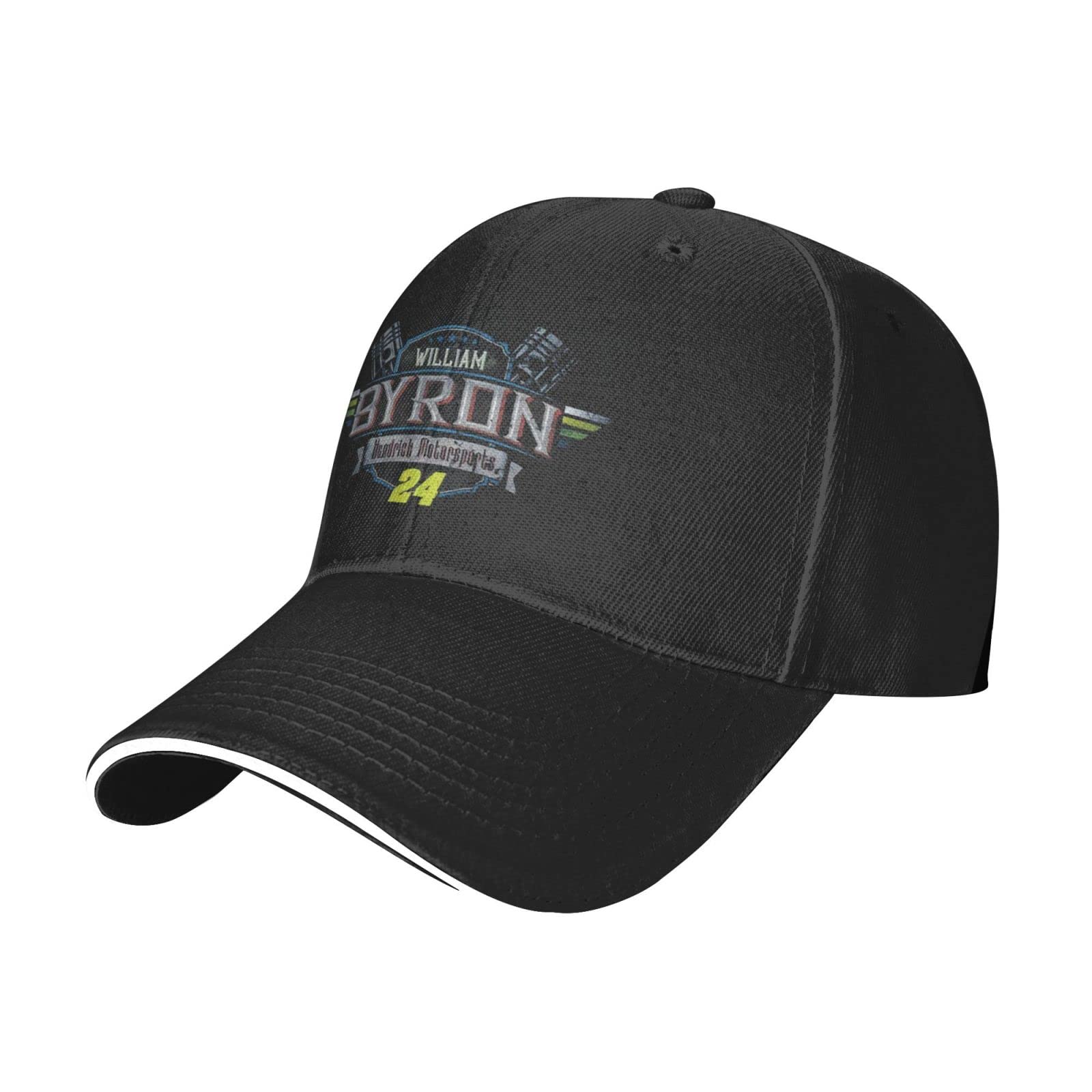 William Byron 24 Baseball Cap Sports Beach Sun Classic Back Buckle Brim Adjustable Hat Travel