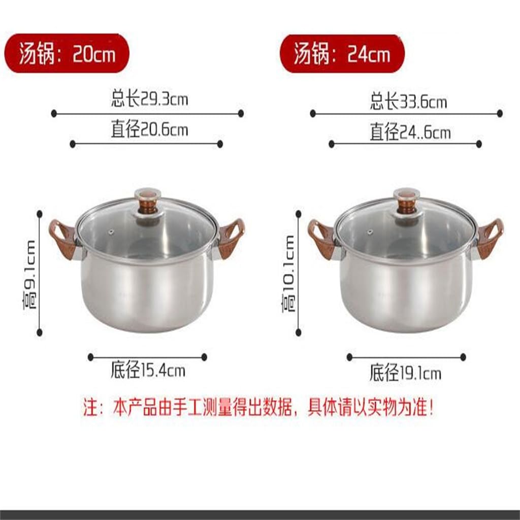 TAOBAO Kitchen Ware Export Wood Grain Detachable Handle, Stainless Steel 12 Piece Set, Non Stick Pot Set