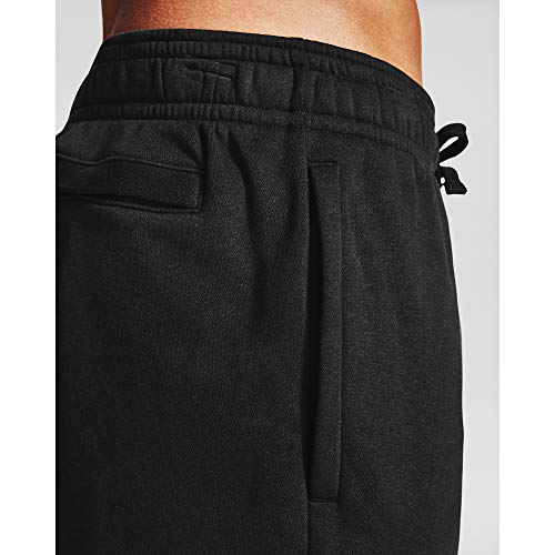 Under Armour Men's Rival Fleece Shorts , Black (001)/Onyx White , X-Large