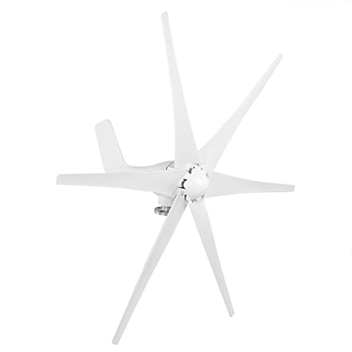Wind Genertor, 6 Blades Wind Turbines Kit Generator, with Small Power Supply for Mobile Room Boats Cabin, 100W, Tools (12V)