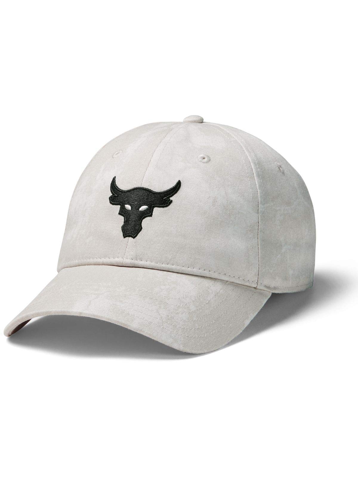 Under Armour Men's Project Rock Adjustable Hat, Summit White / Black - 110, Medium