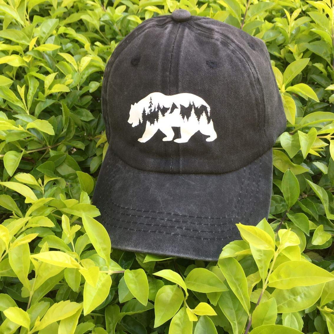 Waldeal Boys' Bear Mountain Vintage Hat Toddler Kids Adjustable Baseball Cap Black