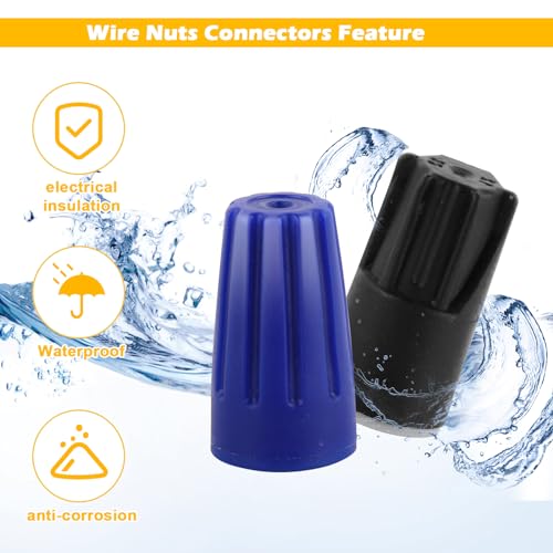 Underground Wire and Wire Splice Kits, Compatible for Dog Fence System Wireless, Including 500 FT Boundary Wire, Wire Splice Kit, Border Flags, Extend Your Fence Boundary and Pet Safe Training