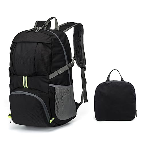 YOTOM Travel Hiking Backpack, 35L Ultralight Packable Travel Camping Hiking Backpack Daypack (Black)