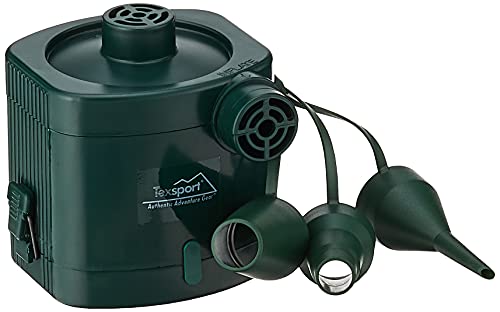 Texsport Battery Powered Air Pump for Recreational Inflatables,Green
