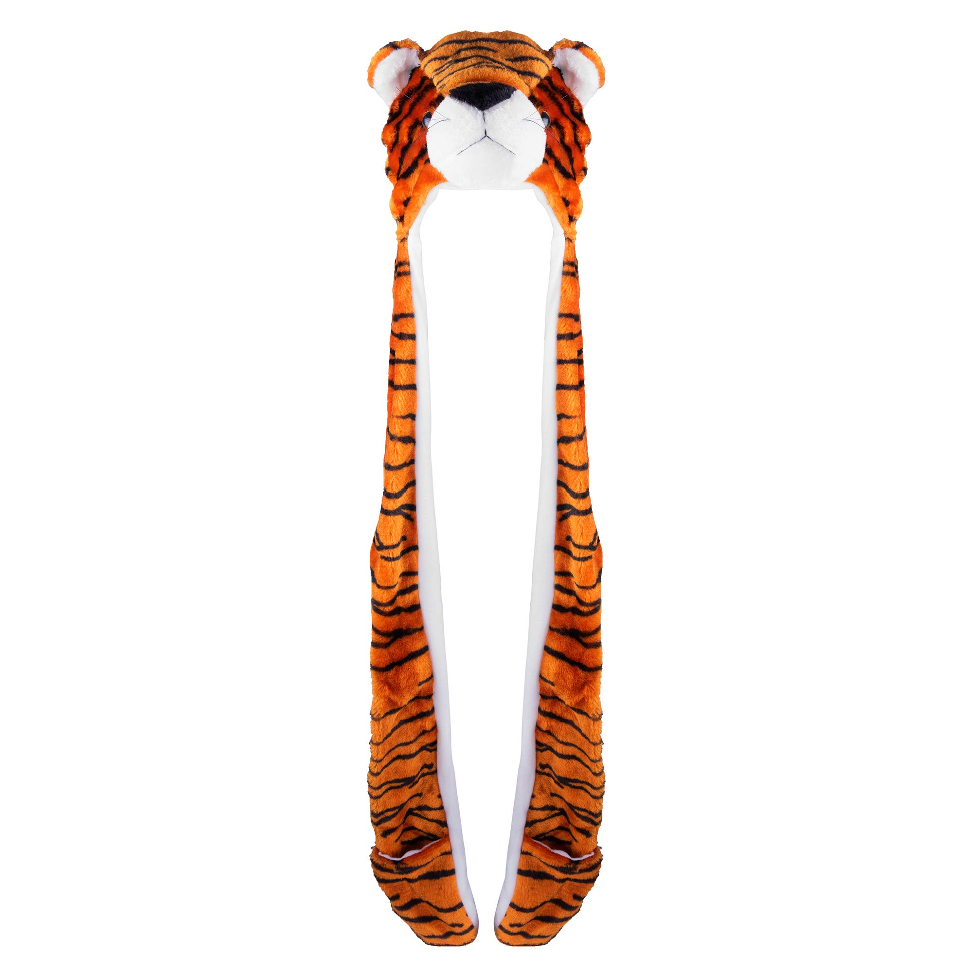 Super Z Outlet Tiger Cute Plush Animal Winter Ski Hat Beanie Aviator Style Winter (Long)