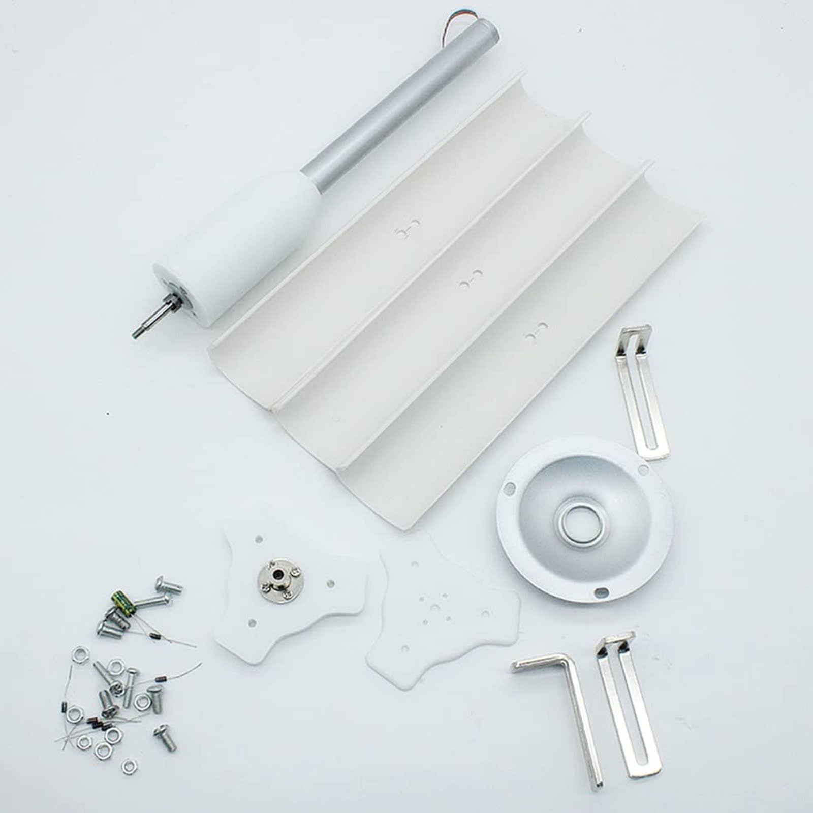 XRIPAY 3 Blades Vertical Axis Wind Turbine Model, 20W DIY 3 Phase Permanent Magnet Generator 1-20 V Windmill Wind Turbine Eaves Roof Permanent Magnet Generator