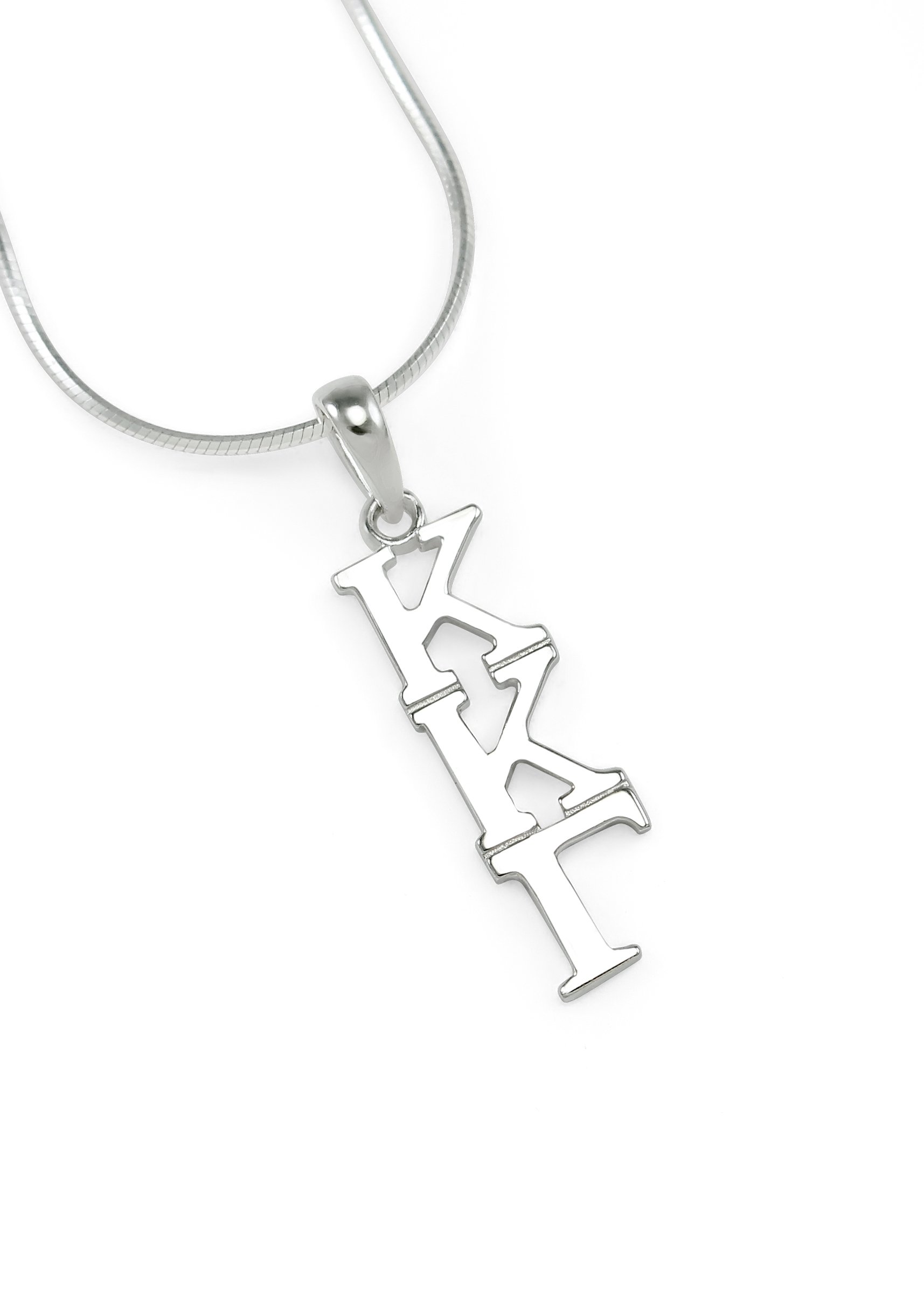 The Collegiate Standard Kappa Kappa Gamma Sterling Silver Lavaliere Pendant