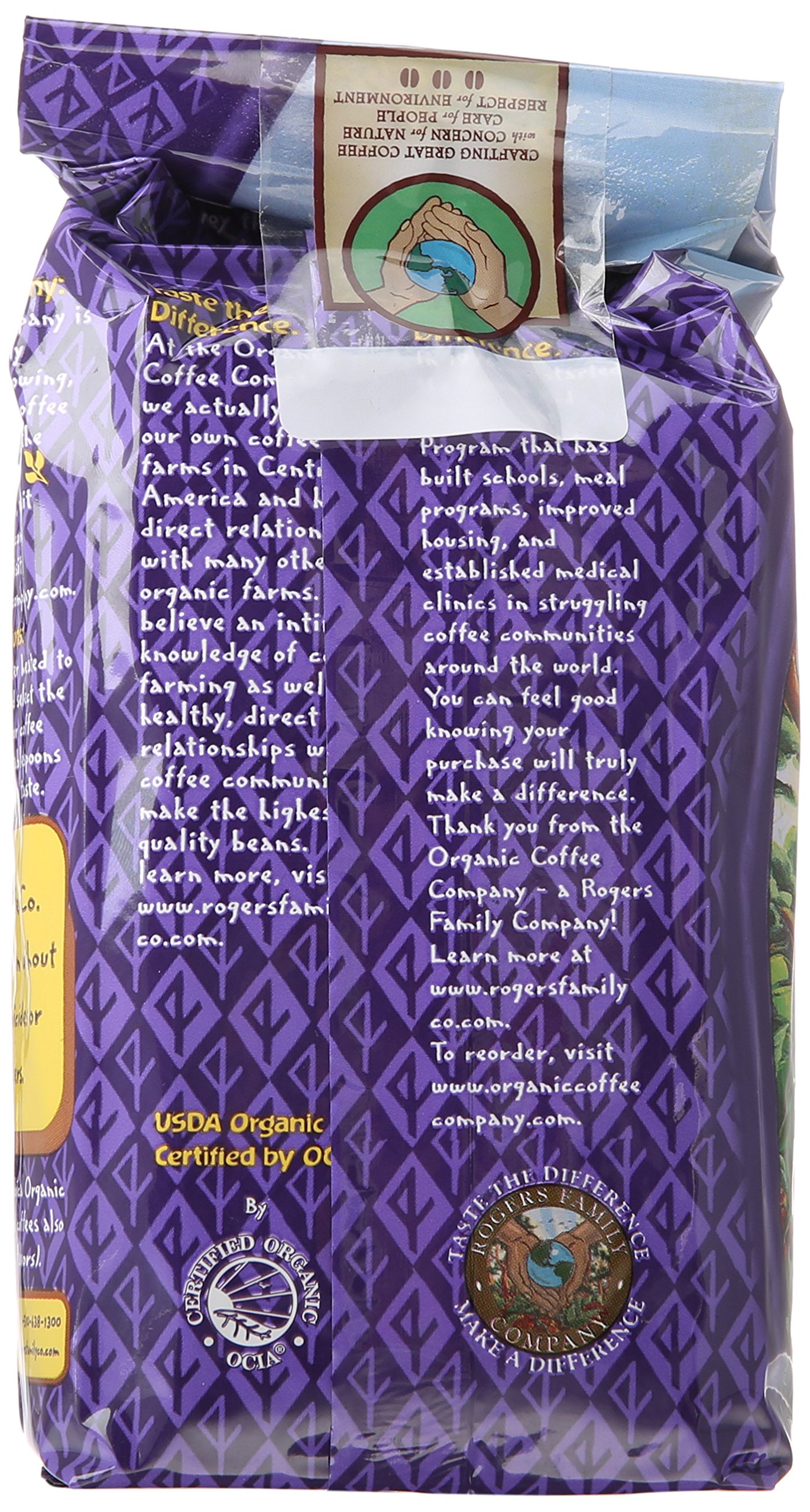The Organic Coffee Company Ground Coffee, Decaf Gorilla, 12 Ounce