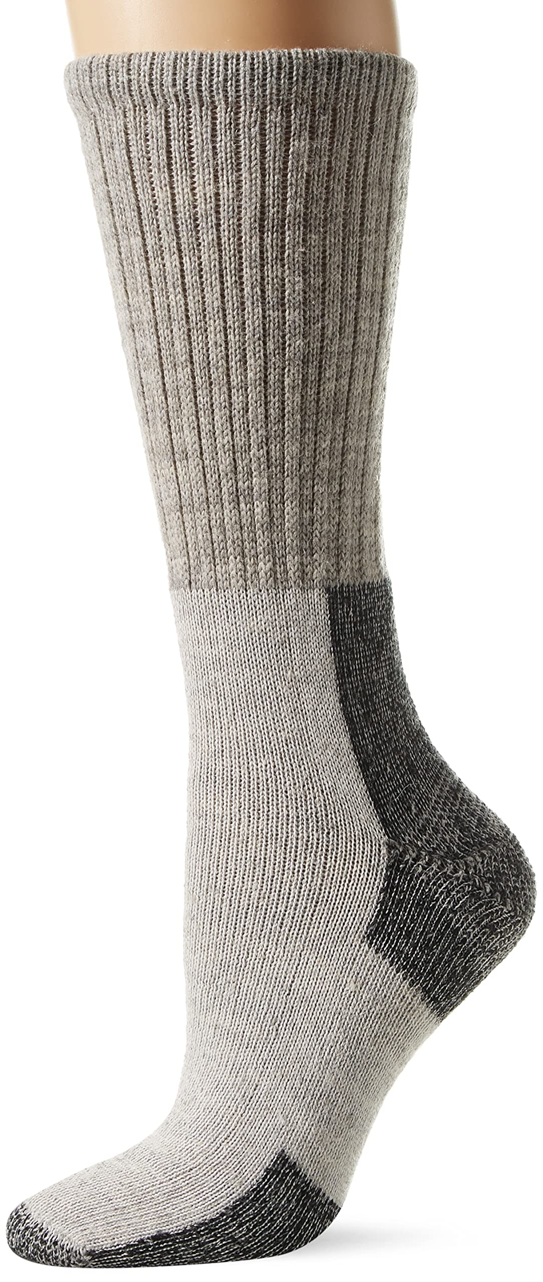Thorlos Unisex KLT Hiking Thick Padded Crew Sock, Grey, XLarge
