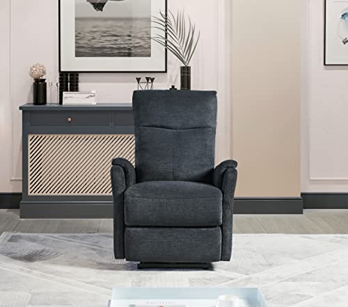 TiopHome Power Comfy Adjustable Backrest & Footrest, Electric Recliner Chairs Single Sofa for Living Room, Dark Gray