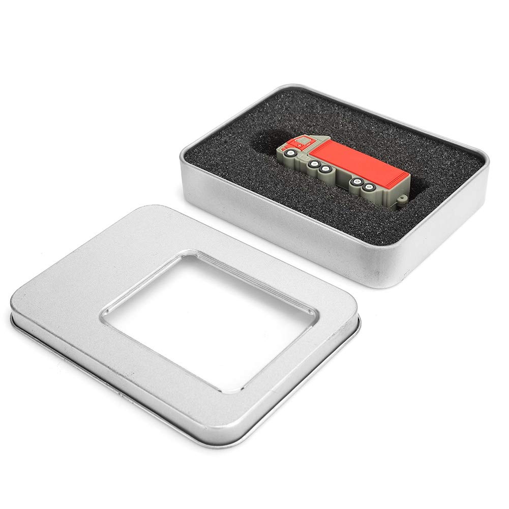 Yencoly Truck-Shaped U Disk USB Drive, Mini Memory Storage, U Disk, USB3.0 for OS X/for PC Laptop(32G)