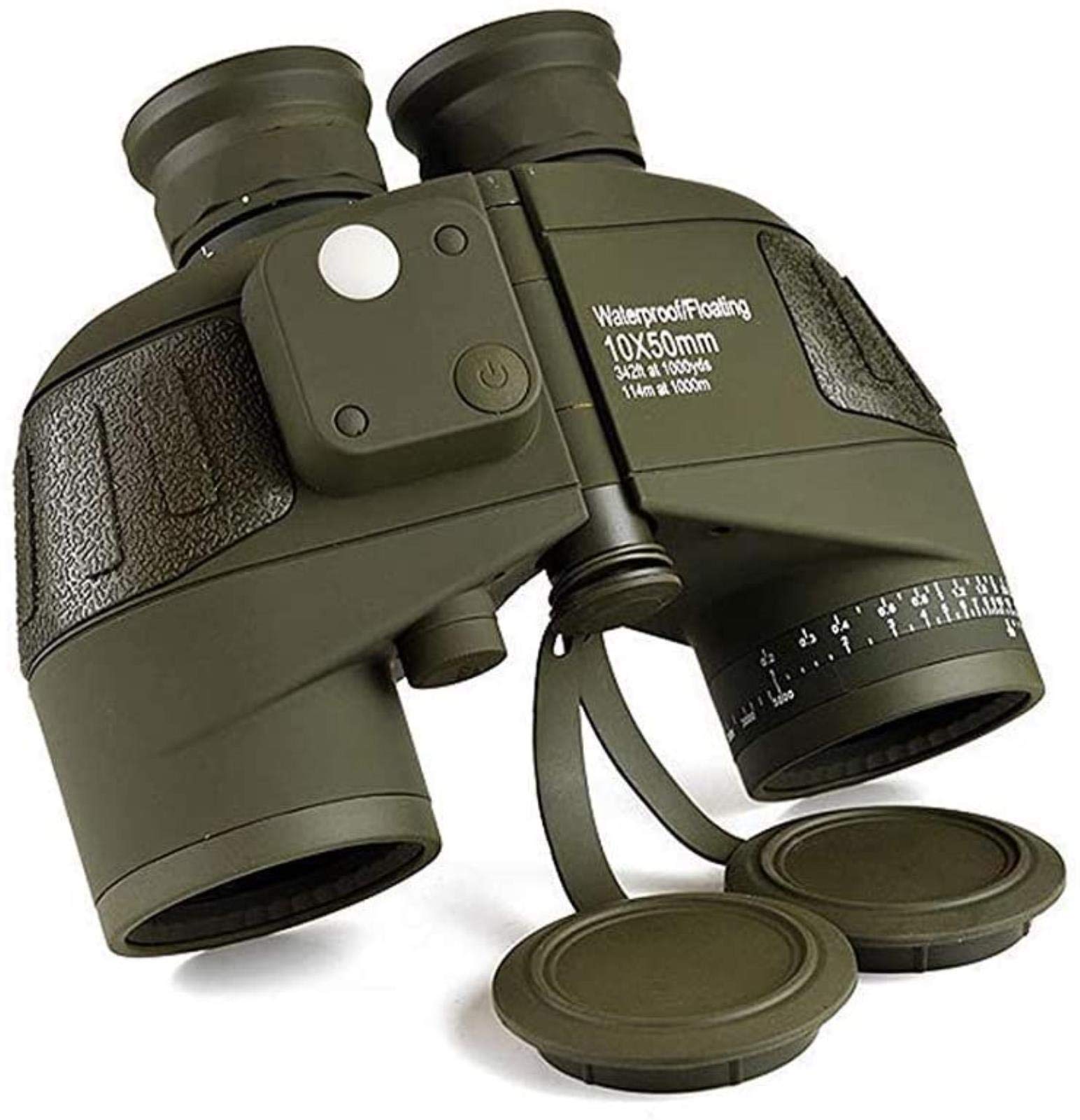 Telescope 7X50 Binoculars with Coordinate Compass for Adults Compact Hd Professional Binoculars Bak4 Prism Fmc Lens for Outdoor Outdoor Telescope