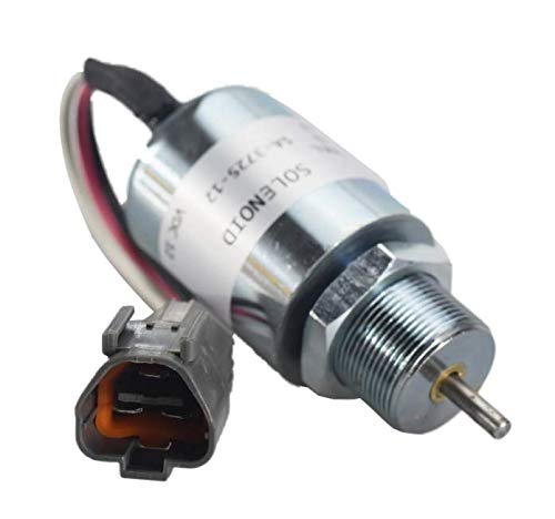 Templehorse Fuel Shut Off Solenoid SA-3725-12 for Mitsubishi L2E L3E S3L S4L Engine Volvo EC15 Toro 223D Mahindra Max 28 Tractor 12VDC