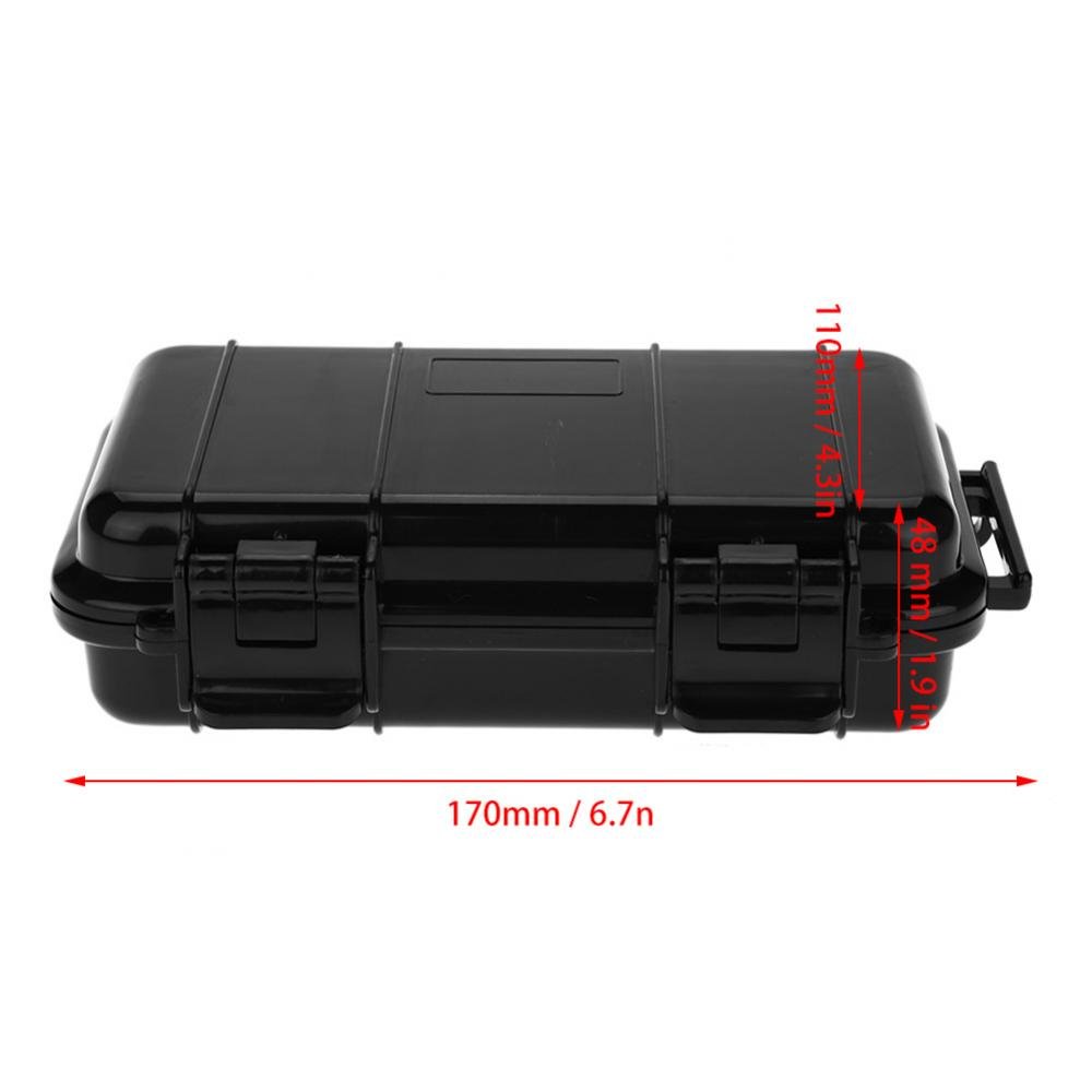 Waterproof Container, Outdoor Waterproof Shockproof Box Case Dry Storage Sealed Box Container (A) Emergency Protective Equipment Waterproof Storage Case Small Waterproof Box