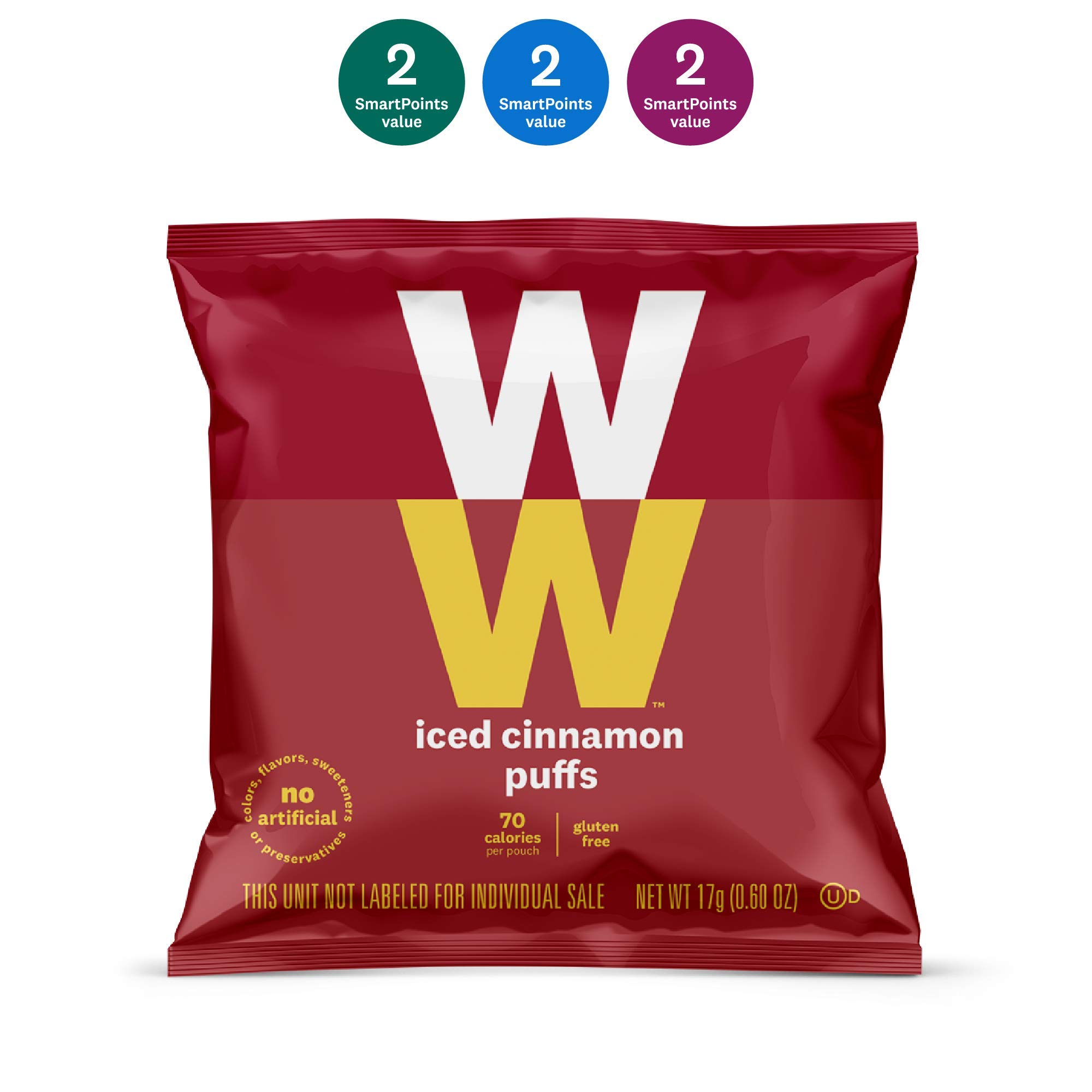 WW Iced Cinnamon Puffs - Gluten-free, 2 SmartPoints - 4 Boxes (20 Count Total) - Weight Watchers Reimagined