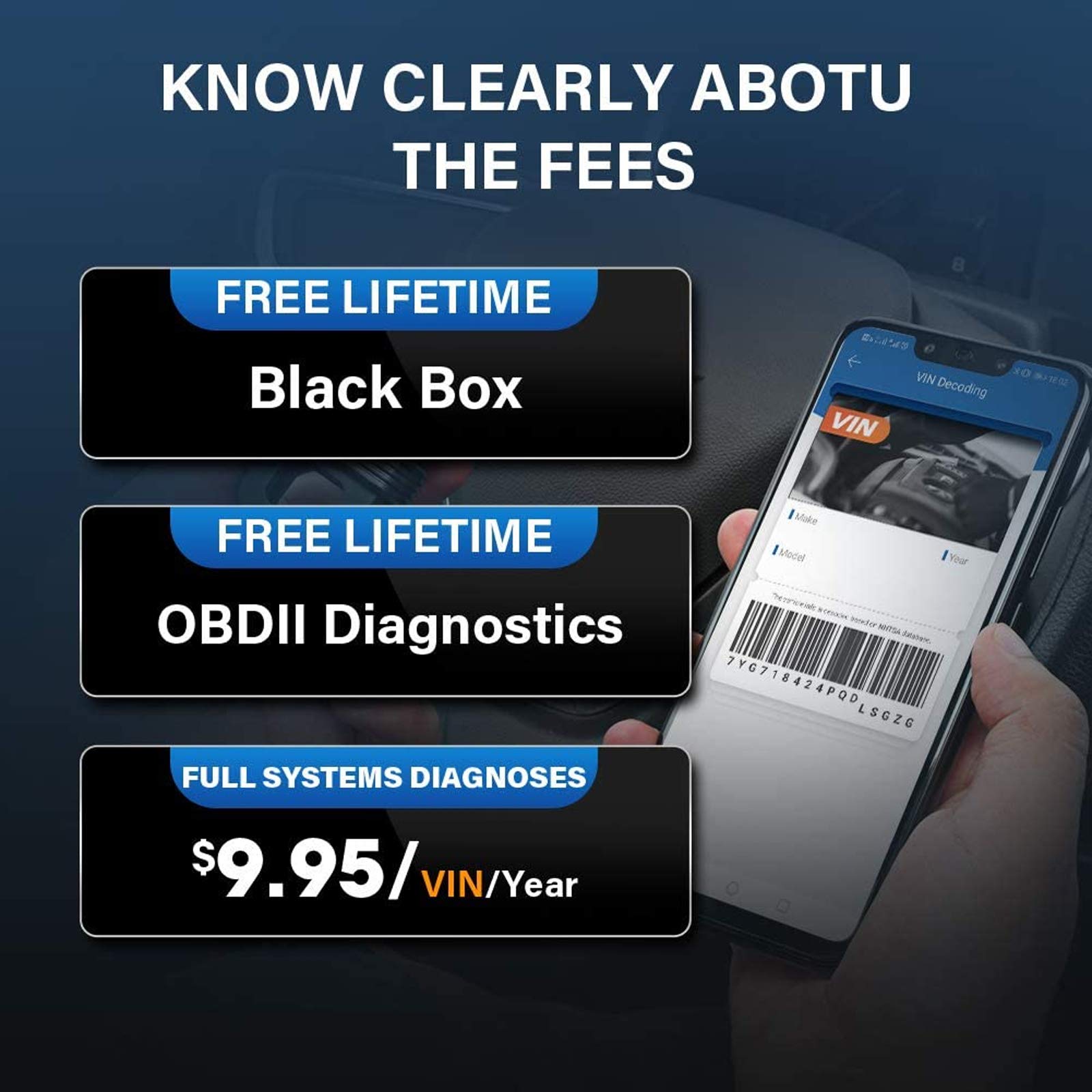 thinkcar 1S Bluetooth OBD2 Scanner, Enhanced Version with Full Systems Diagnoses and 10 OBD2 Functions, Ideal Code Reader for All Vehicles