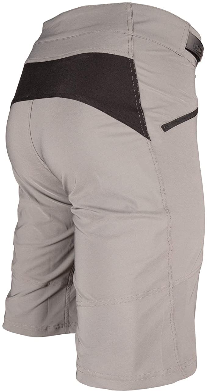 Urban Cycling Apparel Men's MTB Mountain Bike Shorts with Pad (Large, Grey)