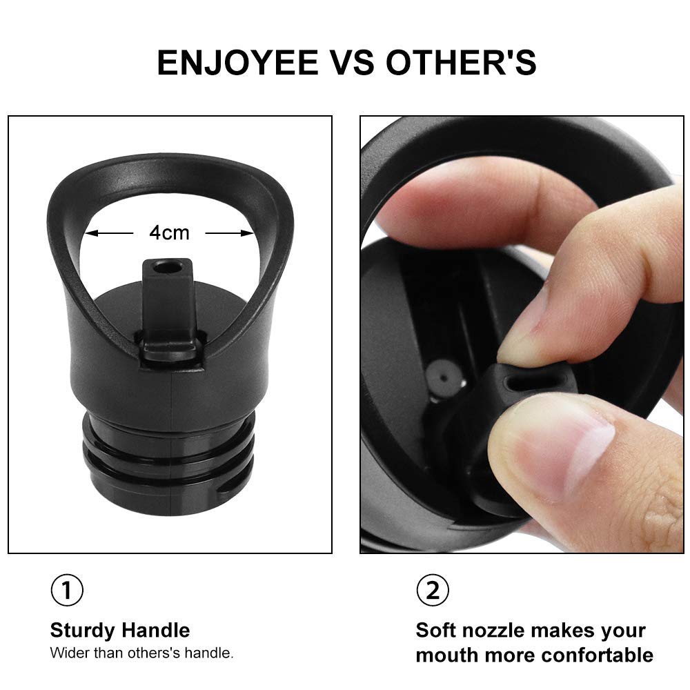 XACIOA Straw Lid Compatible for Hydro Flask Standard Mouth Bottle & Simple Modern Narrow Bottle, Compatible with Hydroflask 18 21 24oz Bottle,with Straws + Brushs +Carabiner