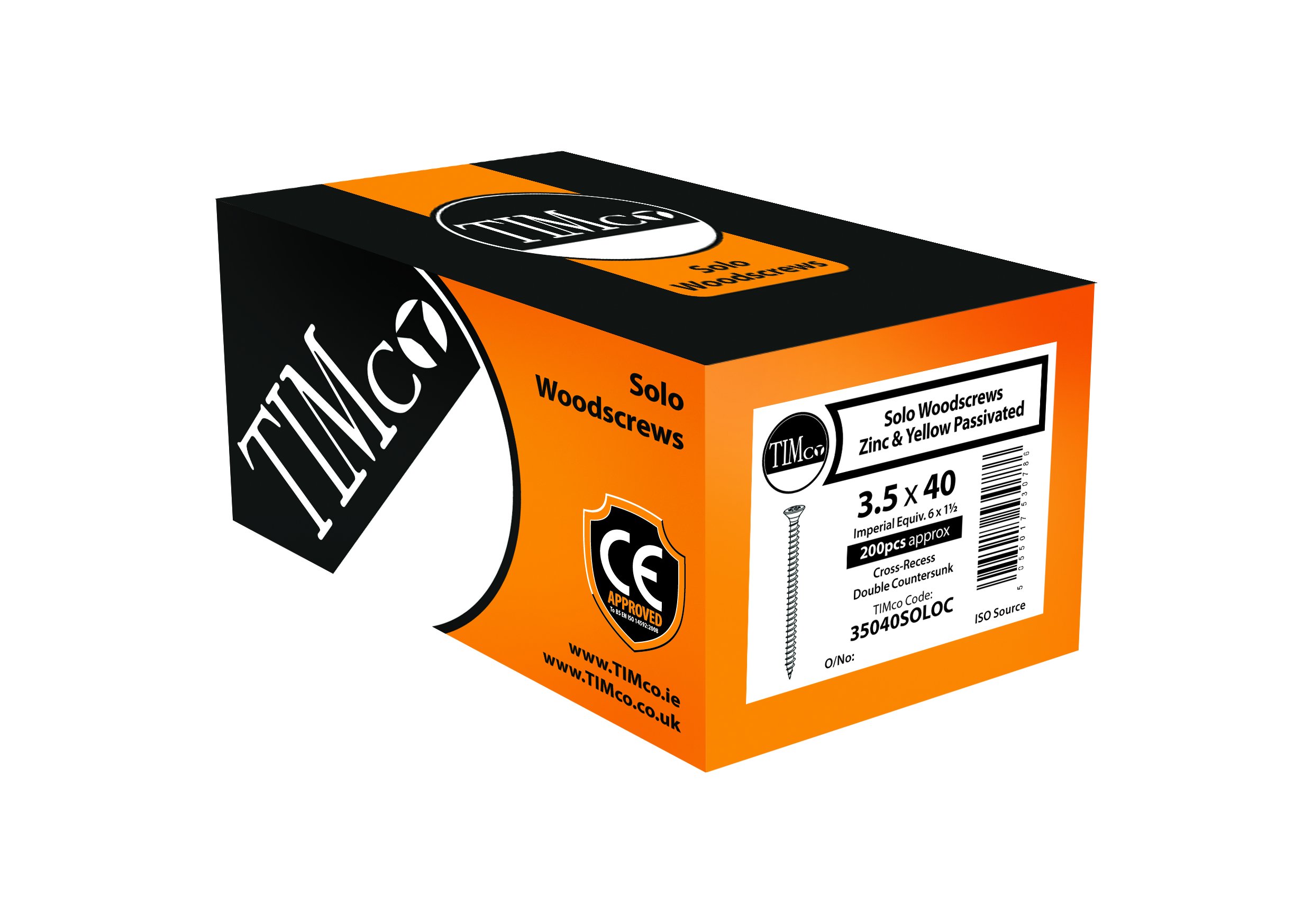 TIMCO Solo Chipboard & Woodscrews - PZ - Double Countersunk - Gold - 6.0 x 120 - Box of 100