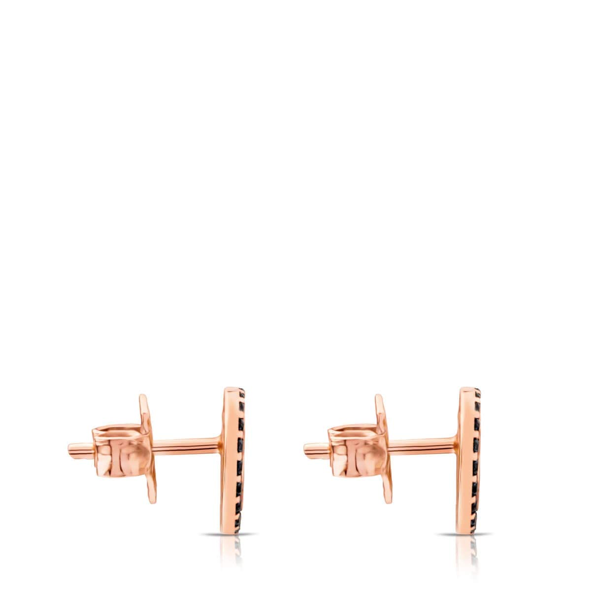 TOUS Rose Vermeil Silver Earrings for Women with Spinels & Bear Motif, Size: 0.9 cm. Camille Collection