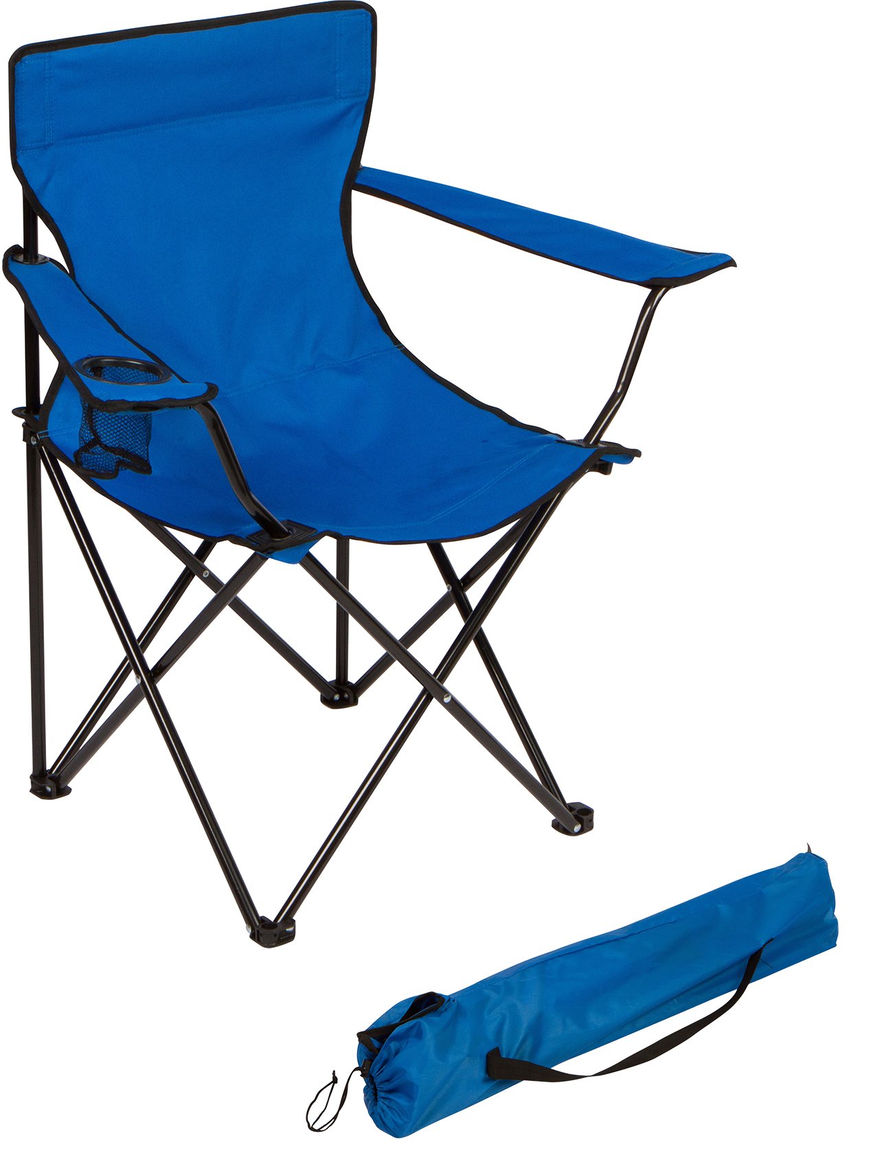 Trademark Innovations Folding Outdoor Beach Camp Chair, 18" L x 31" W x 32" H, Orange