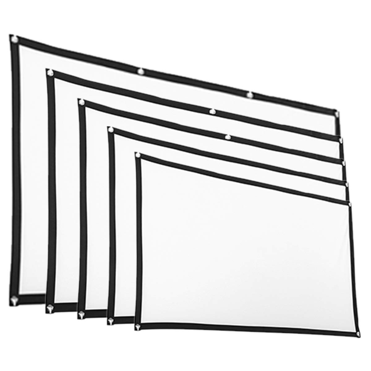 XDDCDH Folding Projector Screen Portable Home Outdoor KTV Office 3D Projector Screen Projection Screen 60/72/84/100/120 Inch (Size : 60 inch)