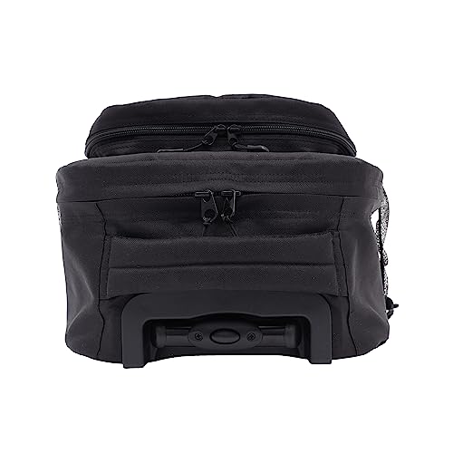 Travelers Club Rolling Backpack, Black, 18-Inch