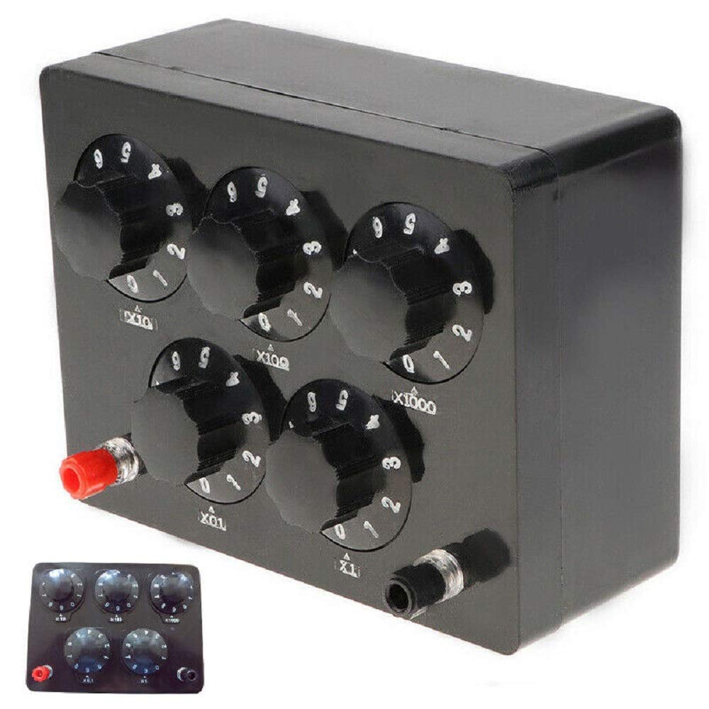 Variable Decade Resistor Resistance Box 0-9999.9 Ohm for Physical Teaching Tool
