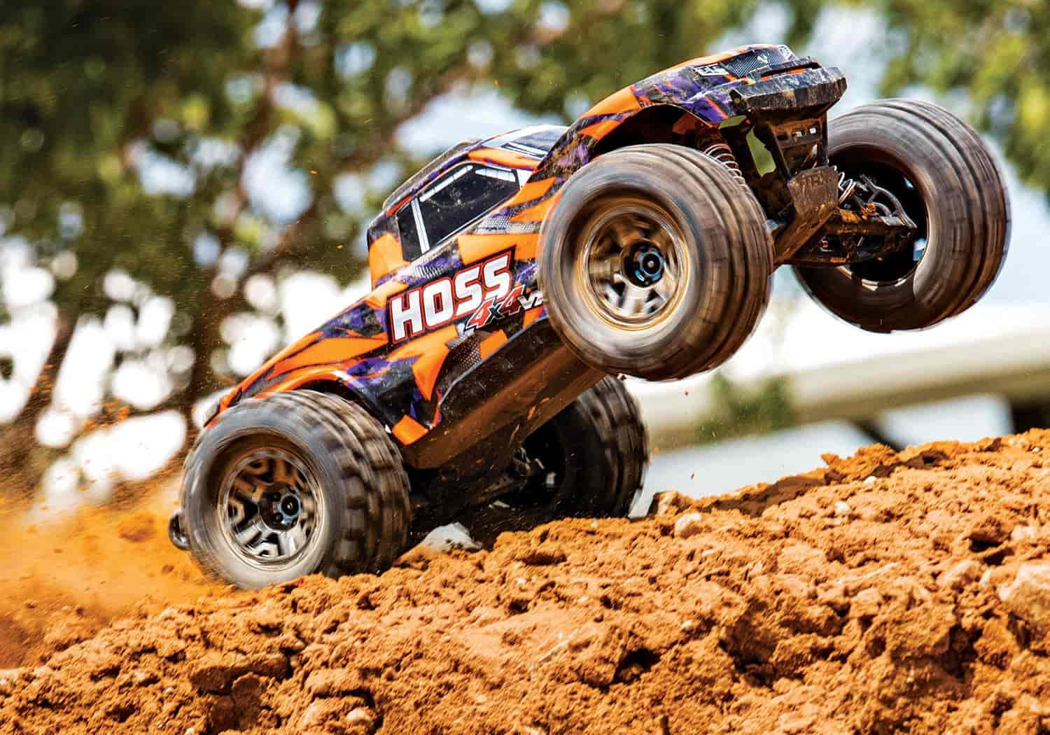 Traxxas 900764ORNG Hoss 4x4 Vxl: 1/10 Scale Monster T