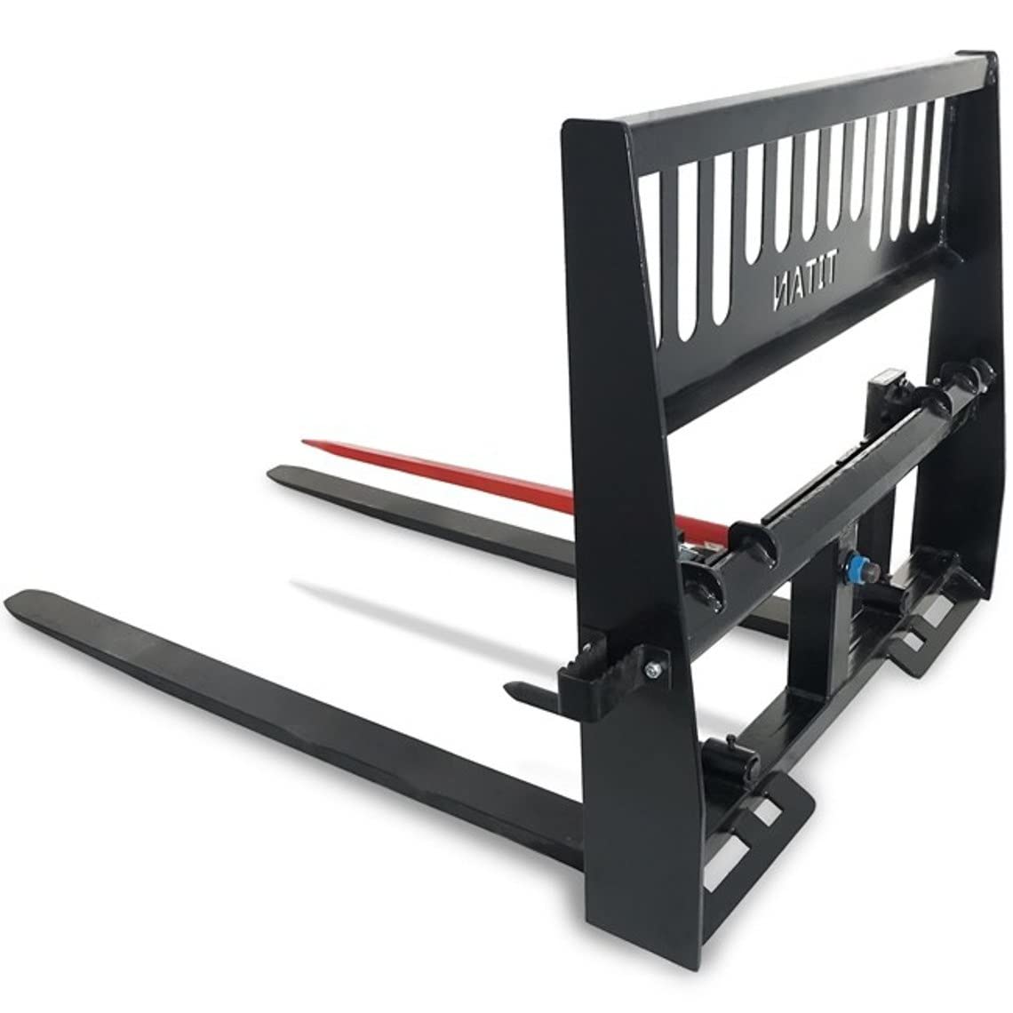 Titan Attachments HD Pallet Fork and Hay Spear Attachment 60" Blades Quick Tach