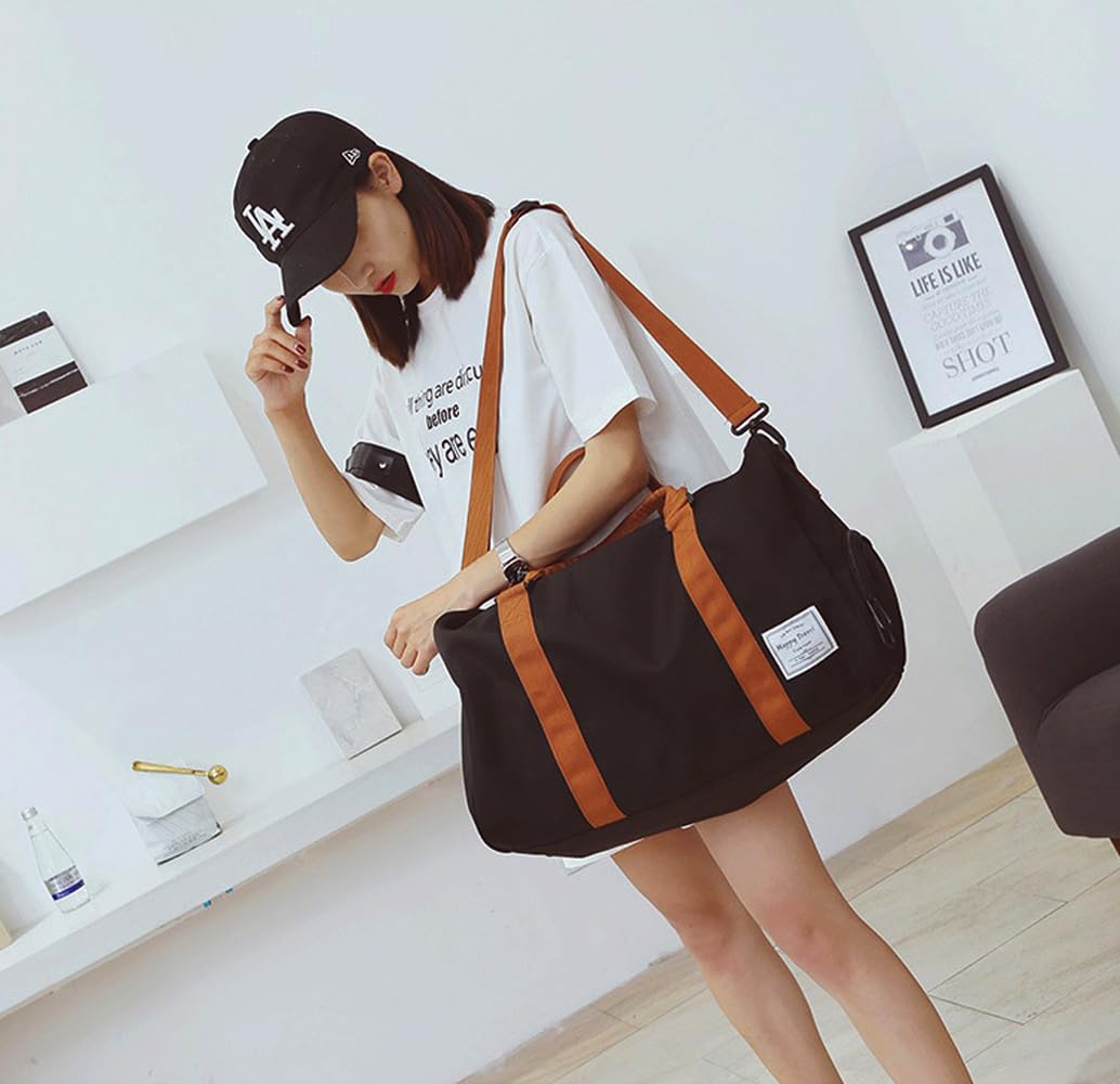 Weekender bag travel bag Gym bag with shoe compartment carry on bag tote bag for women