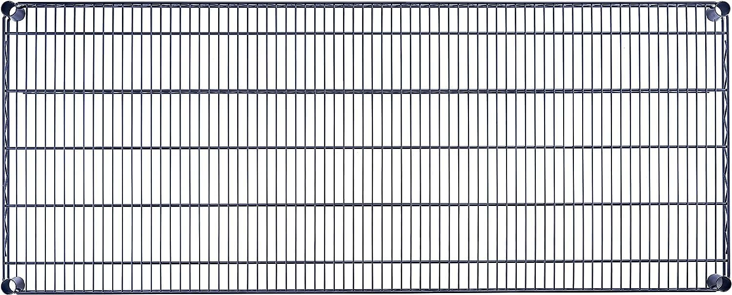 Utility Basics 60" x 24" x 72" Black 5-Tier Wire Shelving NSF 4000 LBS Max Capacity Heavy Duty Steel Storage Rack for Warehouses, Garages, Hospitals, Kitchens, and Commercial Spaces w/Premium Wheels