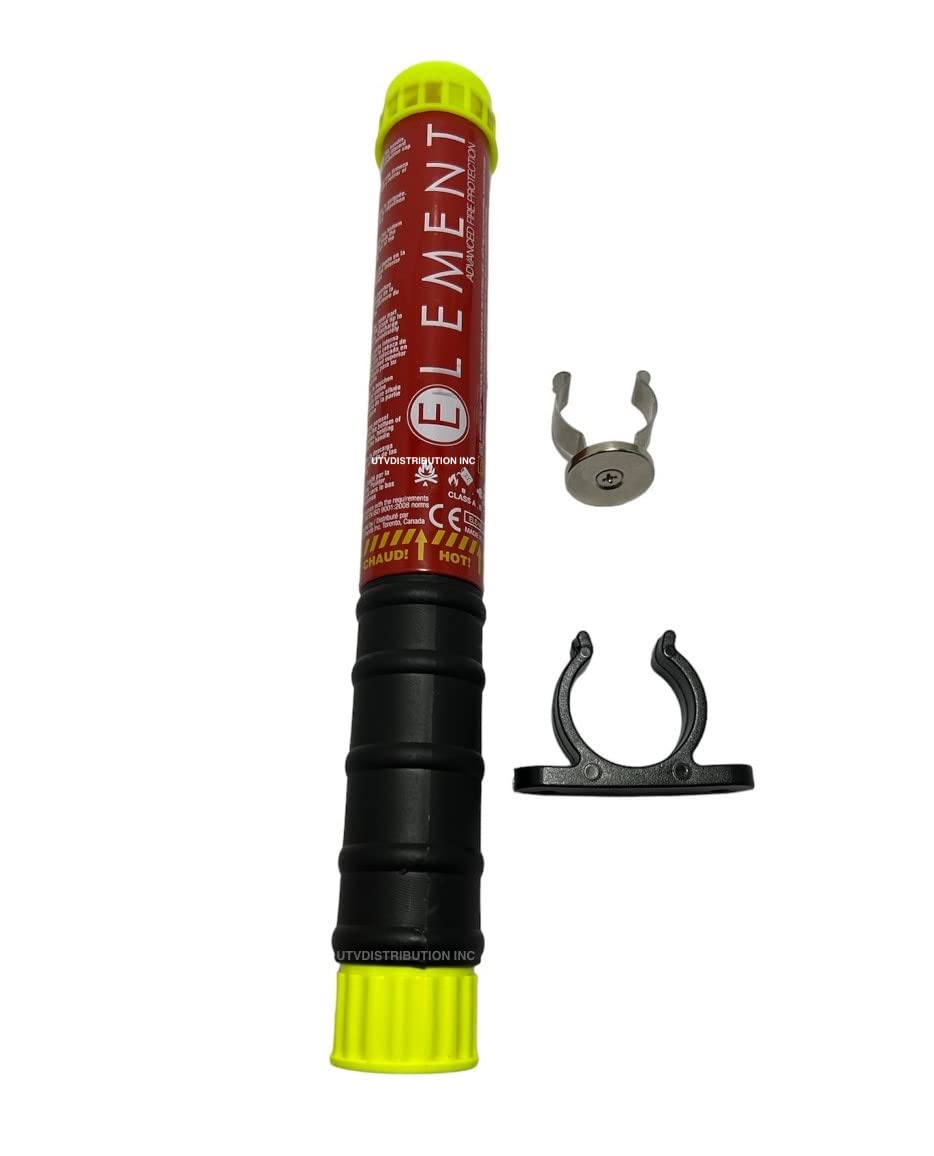 UTVDistribution Element Fire Extinguisher E50 or E100 Magnet (E50) Red