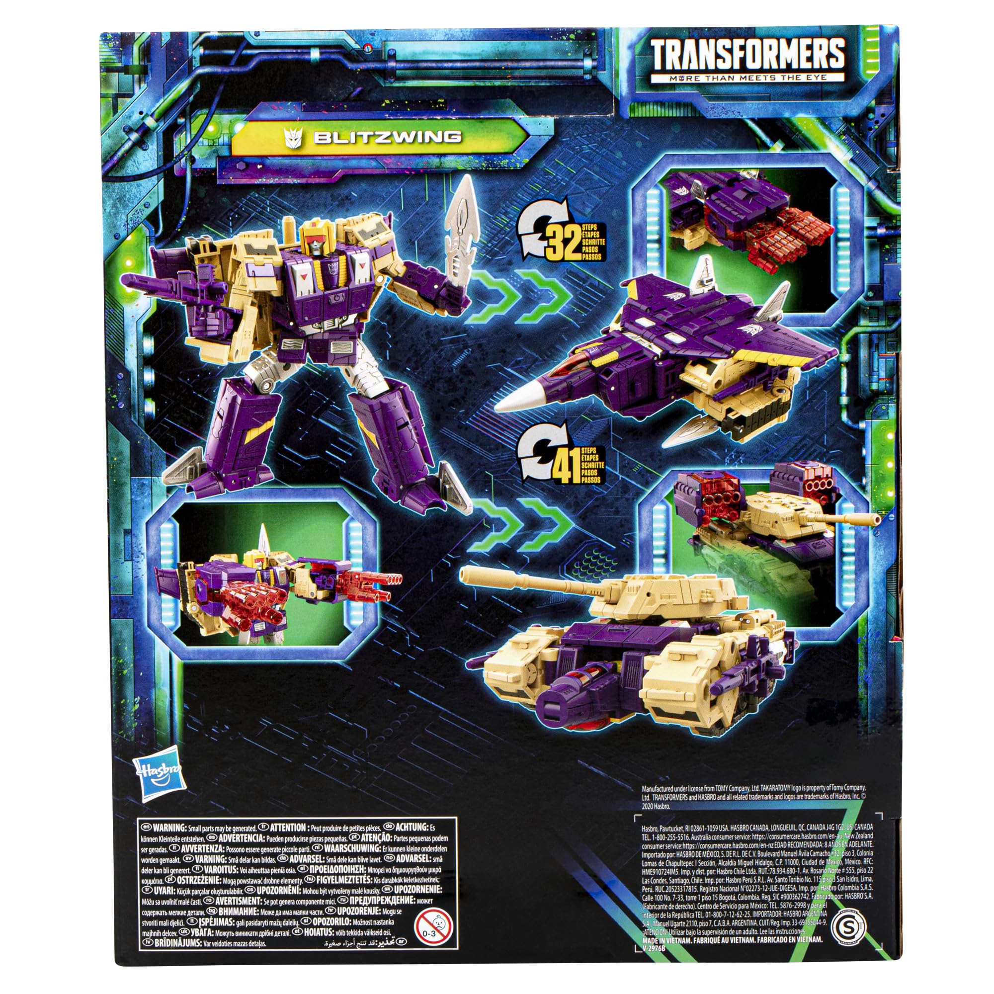Transformers Toys Legacy Evolution Leader Blitzwing Toy, 7-inch, Action Figure for Boys and Girls Ages 8 and Up