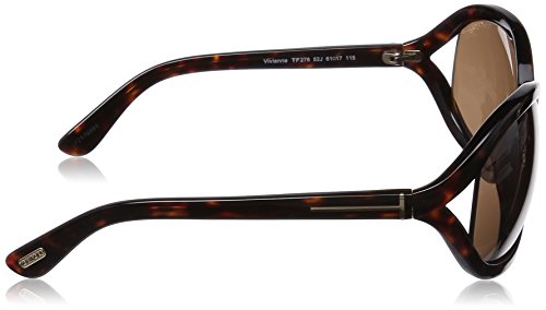 Tom Ford Vivienne Sunglasses, Dark Tortoise