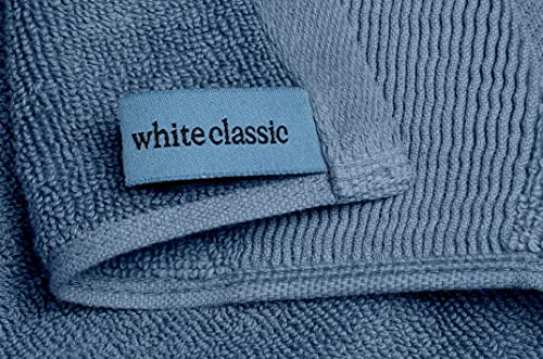 White Classic Resort Collection Soft Bath Sheet Towels | 35x70 Oversize Large Luxury Hotel Plush & Absorbent Cotton Bath Sheet [2 Pack, Blue]